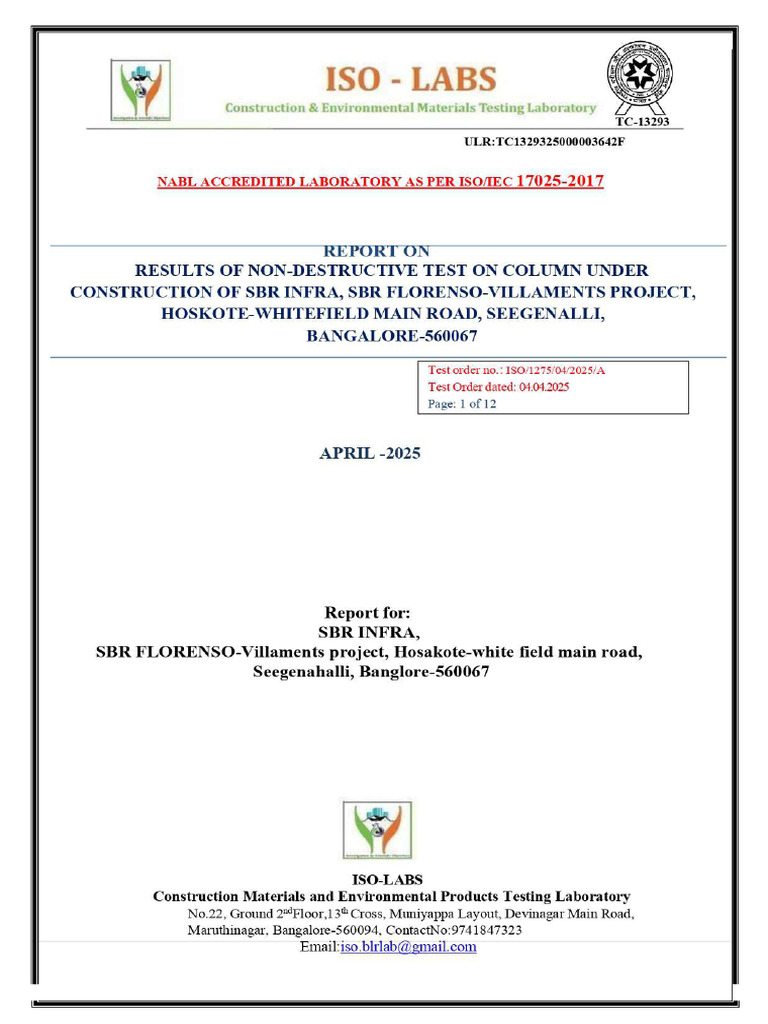 SBR Florenso UPVT Report 1 | PDF