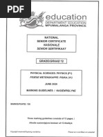 Grade 12 Physics Exam Guidelines 2025 | PDF | Force | Physics