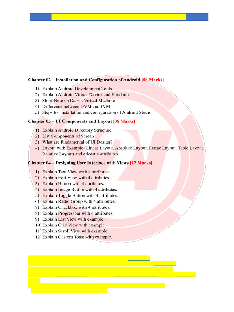 MAD IMP Question | PDF