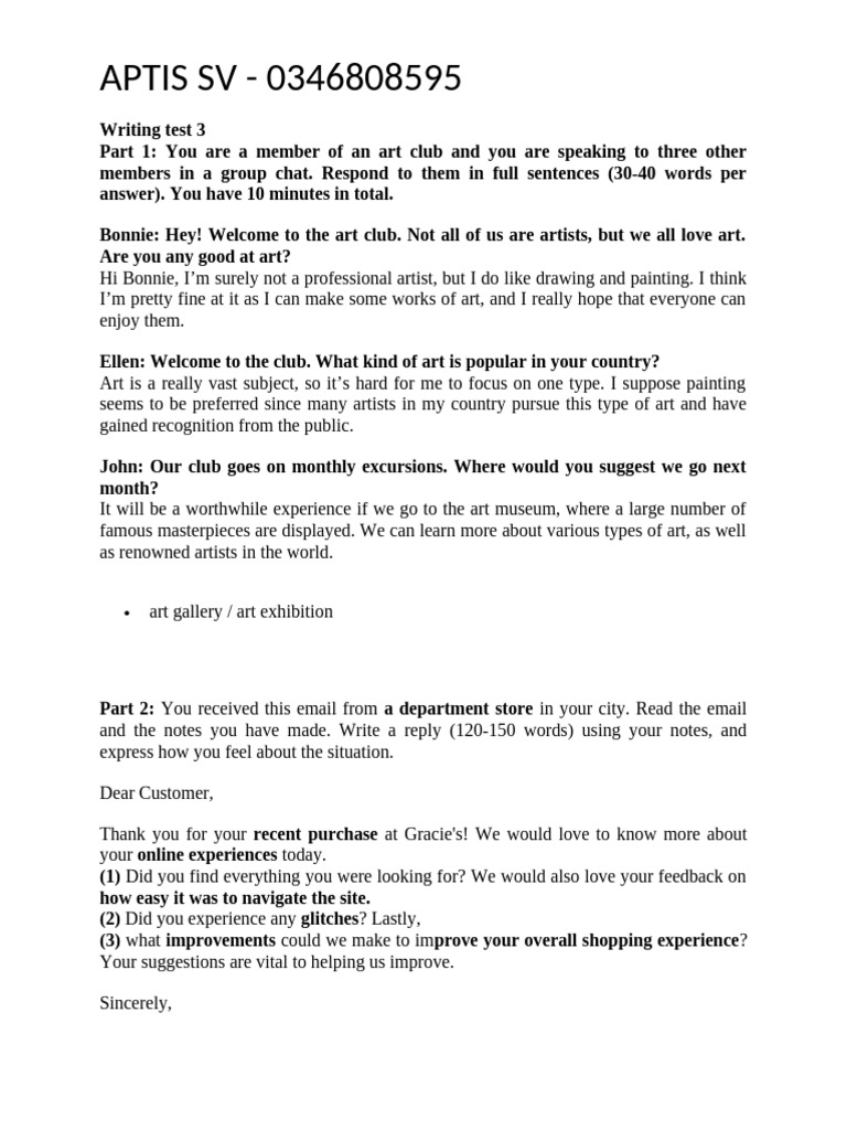 Aptis Advanced Writing 1 - Aptis SV | PDF | Fast Food | Obesity