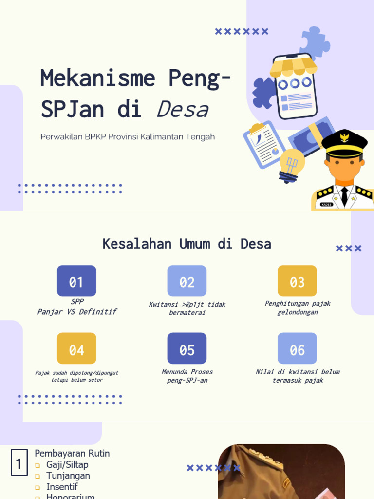 Mekanisme SPJ di Desa Kalimantan Tengah | PDF