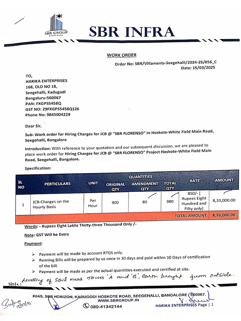 SBR Florenso Harika Enterprises Wo-56 - C | PDF