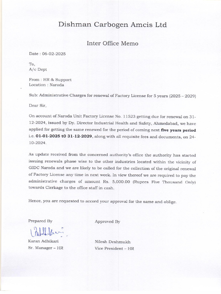 FL renewal Admin Charges | PDF