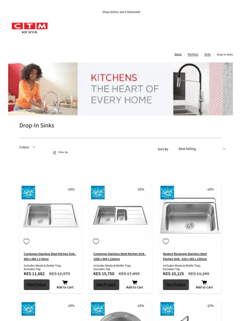 CTM Kitchen Sink Prices in Kenya | PDF | Sink | Kitchen