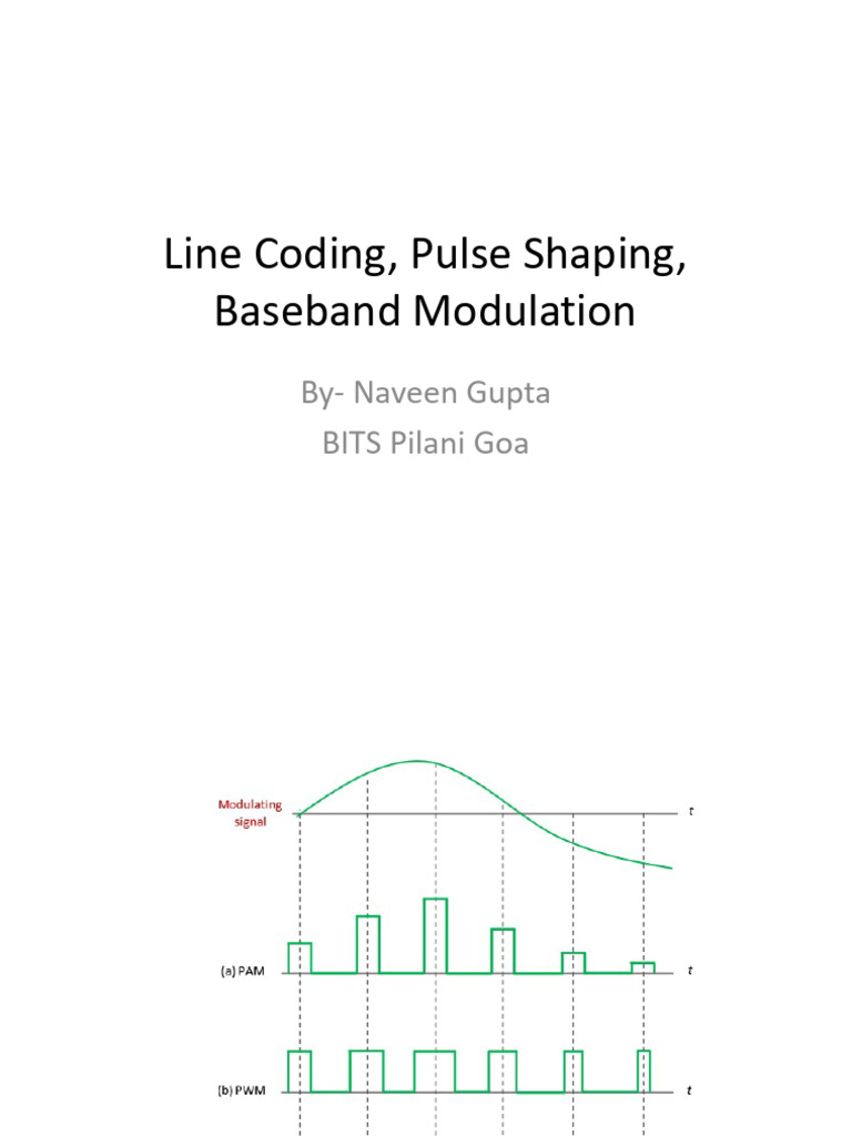 Line Coding Baseband Mod | PDF