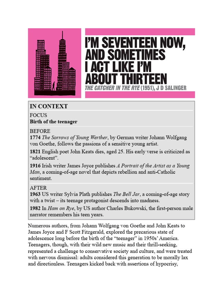 The Catcher in the Rye Overview | PDF | J. D. Salinger