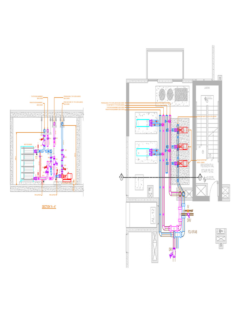 ETS Room Layout and Chilled Water System | PDF | Basement | Heat Transfer