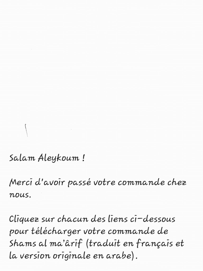 Lien Du Livre Shams Maarifa | PDF