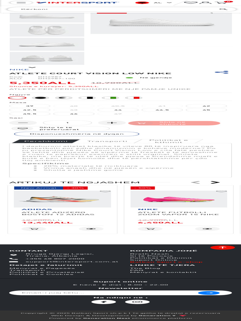 Atlete Court Vision Low Nike - Balkan Sport SH.P.K | PDF