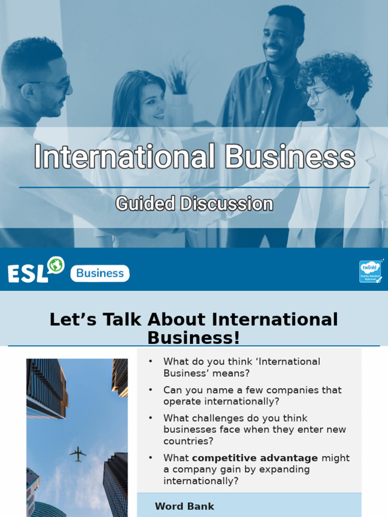 T e 1730908732 Esl International Business Adults c1 - Ver - 1 | PDF ...