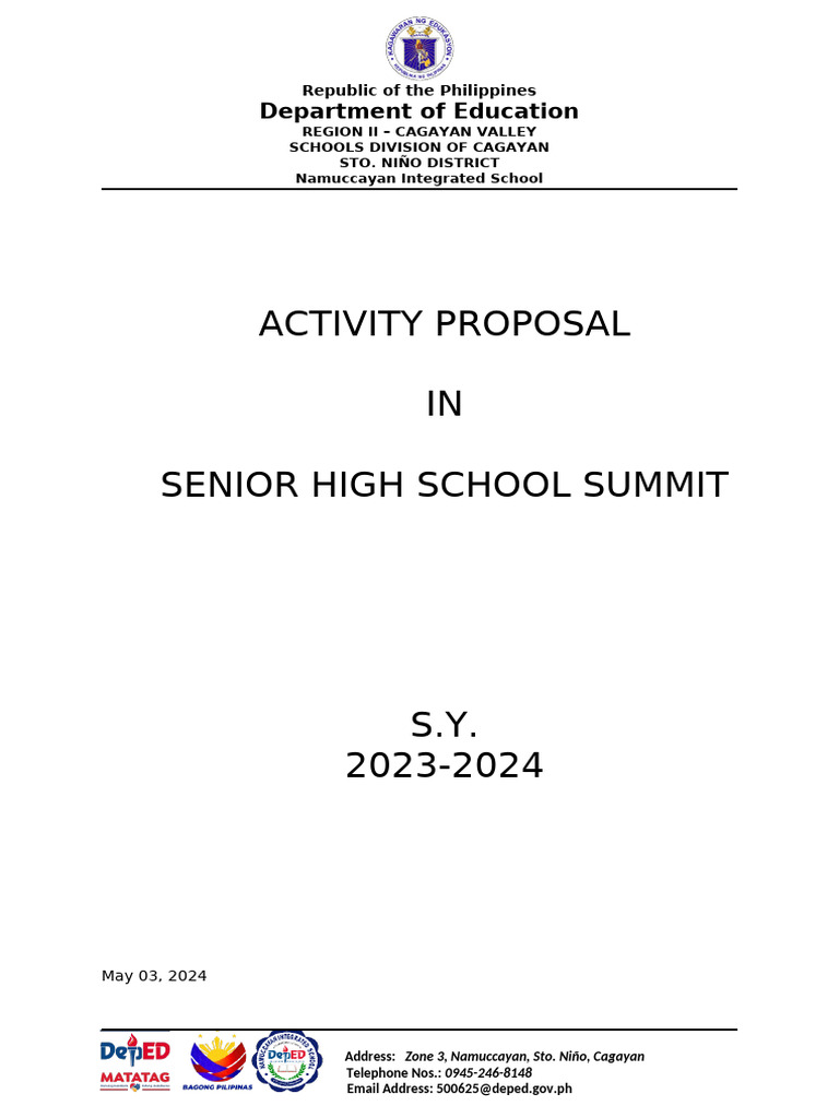 Summit Activity Proposal 2025 | PDF | Cognition | Learning