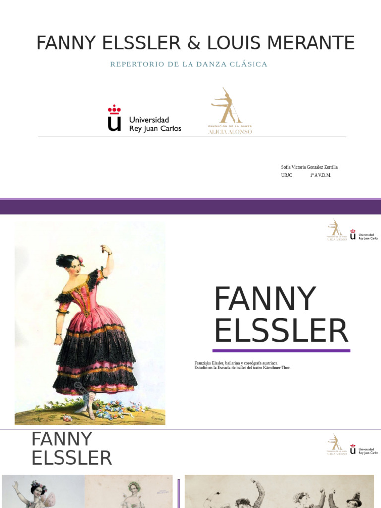Fanny Elssler y Louis Mérante en danza | PDF | Bailes | Compañías de ballet
