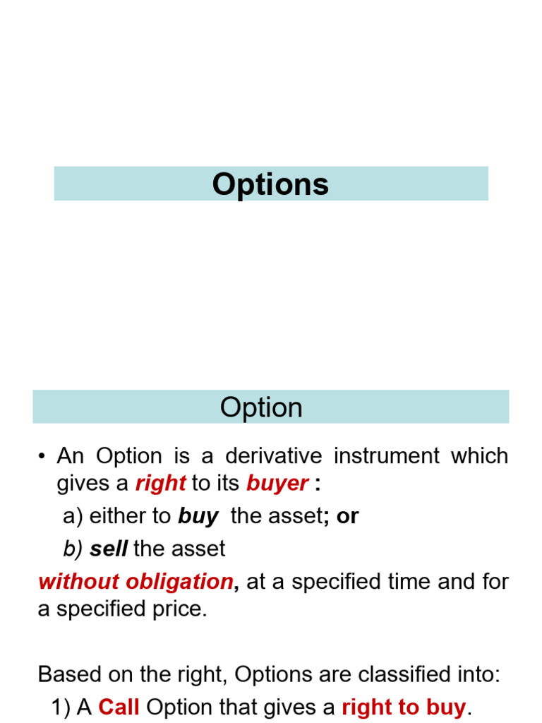 Understanding Options Trading Basics | PDF | Option (Finance) | Put Option