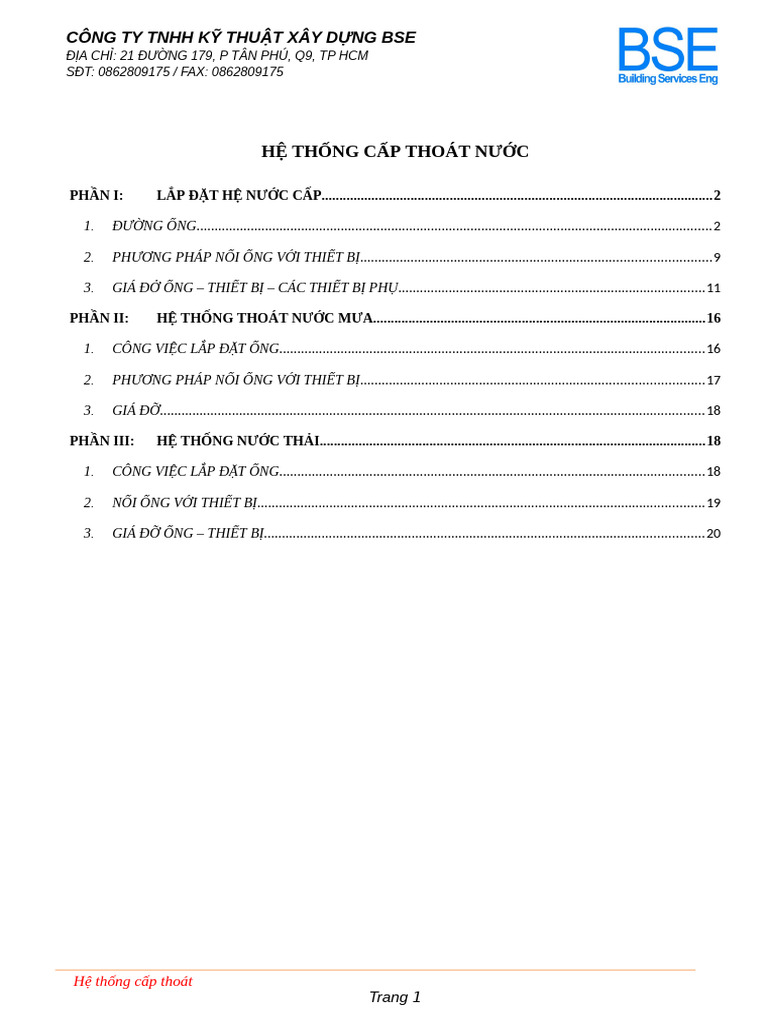 3. HE THONG CAP THOAT NUOC | PDF