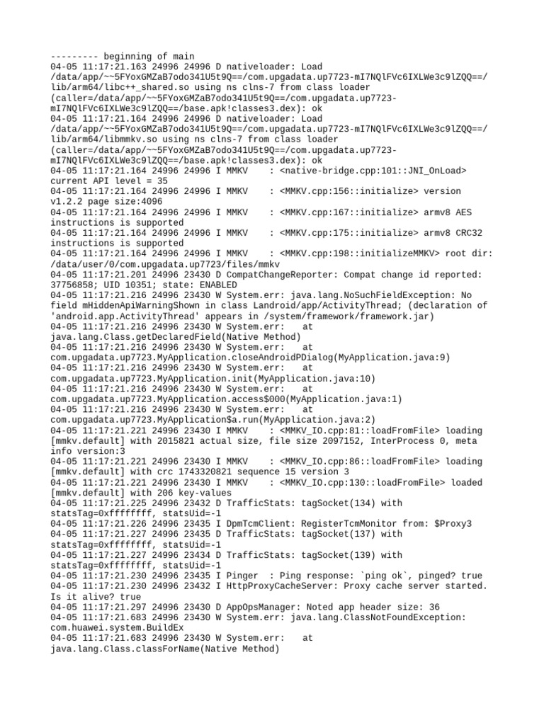 MMKV Initialization in Upgadata App | PDF | Operating System Families ...