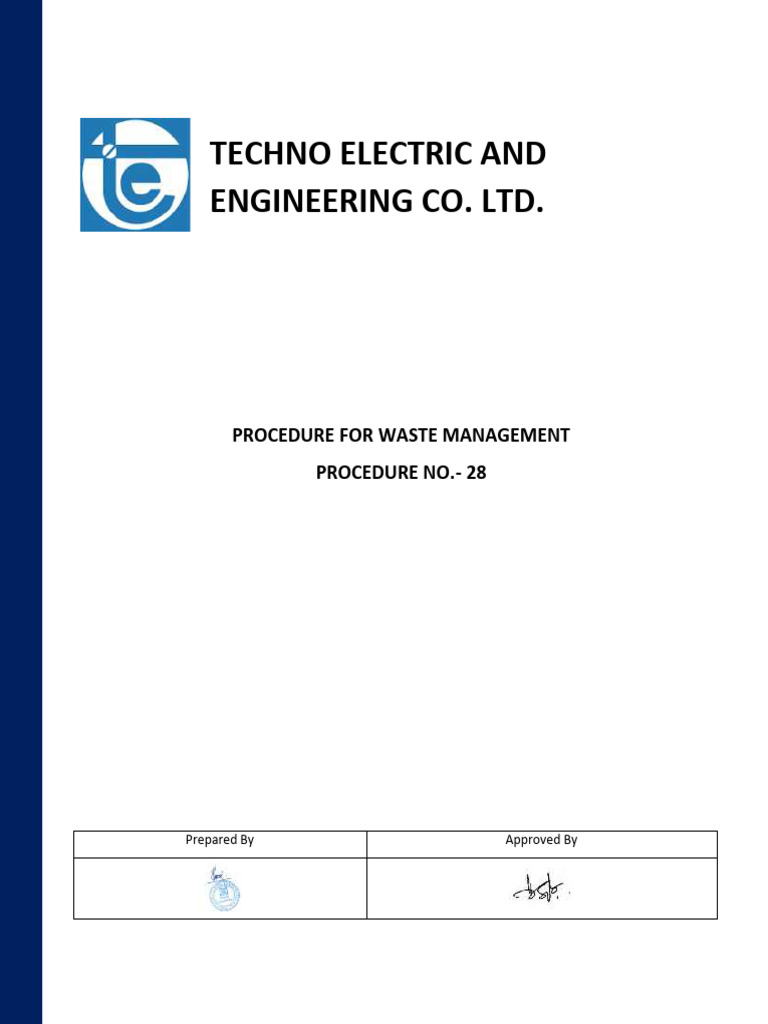 Waste Management Procedure Overview | PDF | Biodegradation | Waste