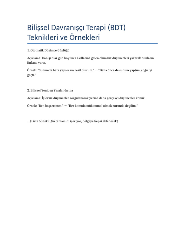 BDT_Teknikleri | PDF