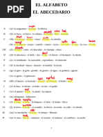 Nombres y objetos del abecedario | PDF