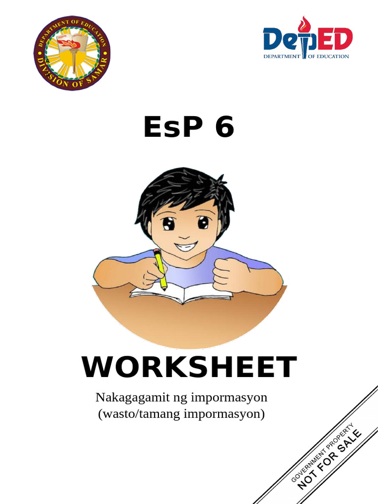 ESP6 - Quarter 1 - Week 3 | PDF