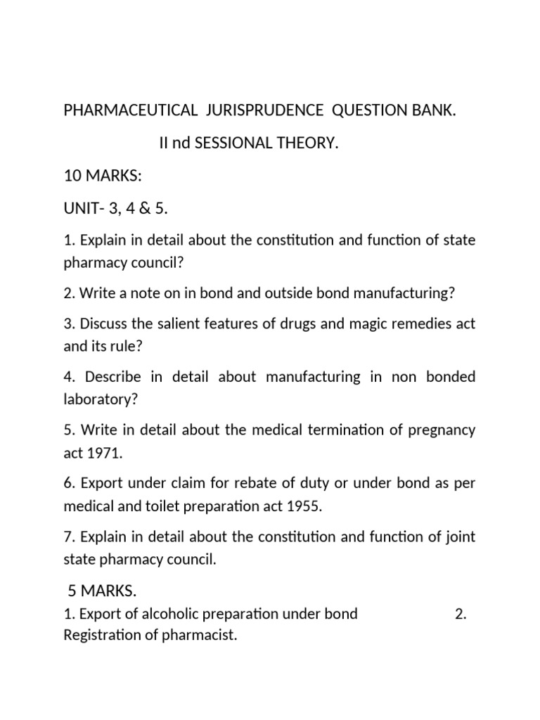 Juris 2ND Sessional Question Bank | PDF