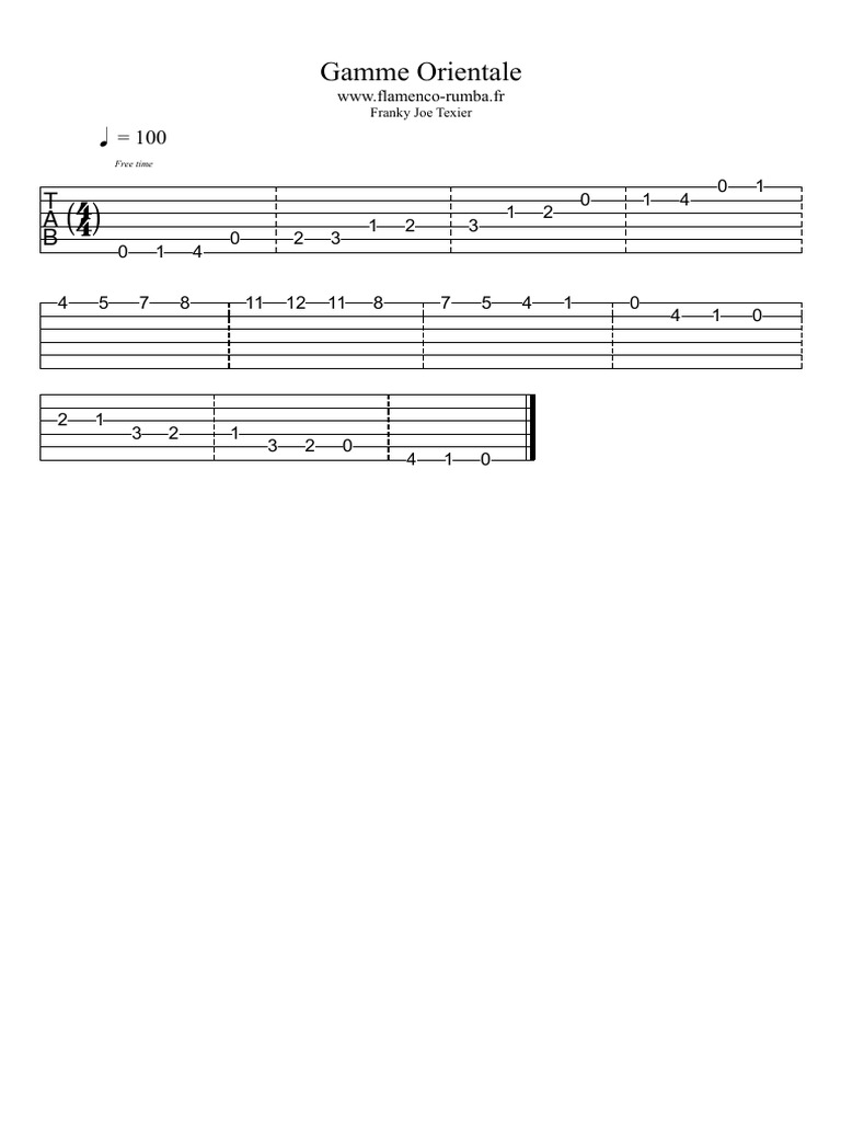 Gamme Orientale Overview PDF | PDF
