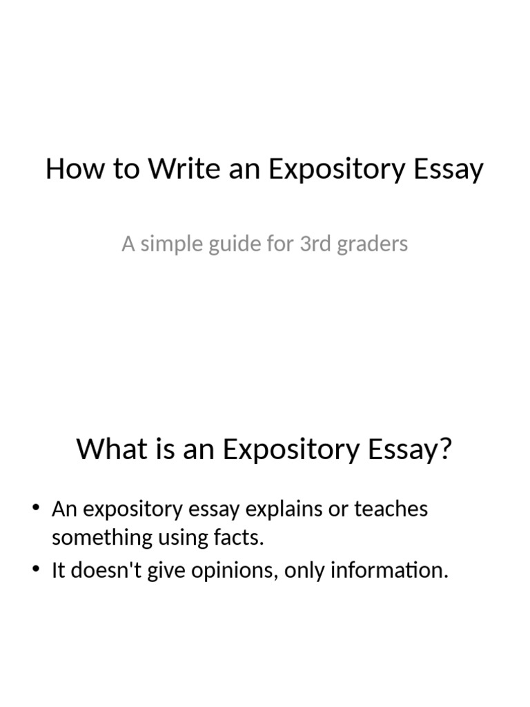 Expository Essay Guide for Kids | PDF