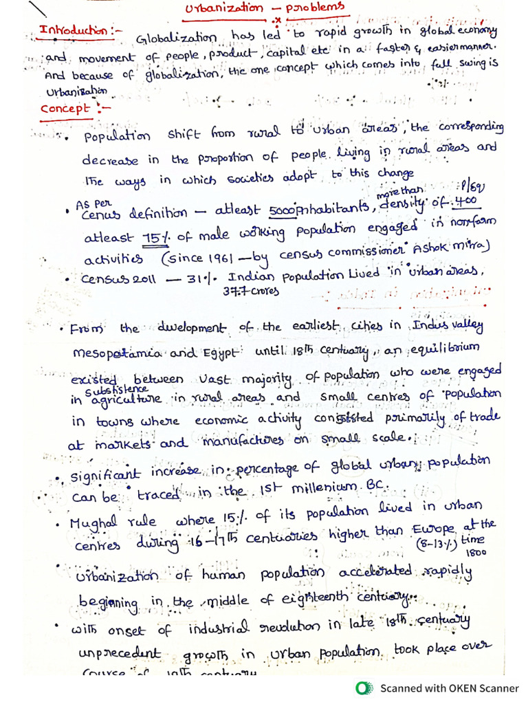 Urbanisation | PDF