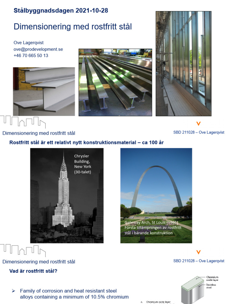 SBI Stainless Steel 2018 - Dimensionering-med-rostfritt-stal-Ove-Lagerqvist | PDF