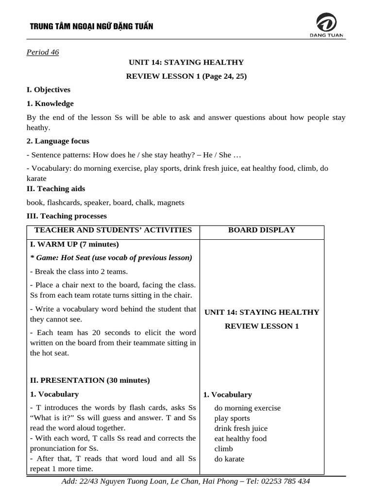 How to Stay Healthy: Key Practices | PDF | Vocabulary | Flashcard