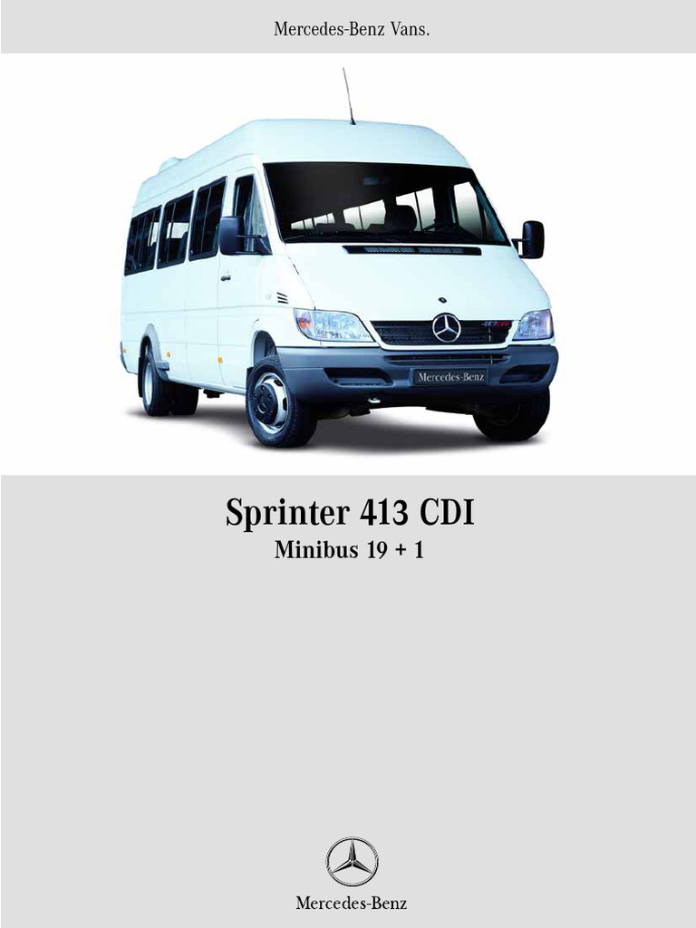 Ficha Sprinter 413 CDI | PDF | Eje | Motores