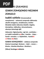Isizulu Grade 5 Term 4 ATP Guide | PDF | African National Congress