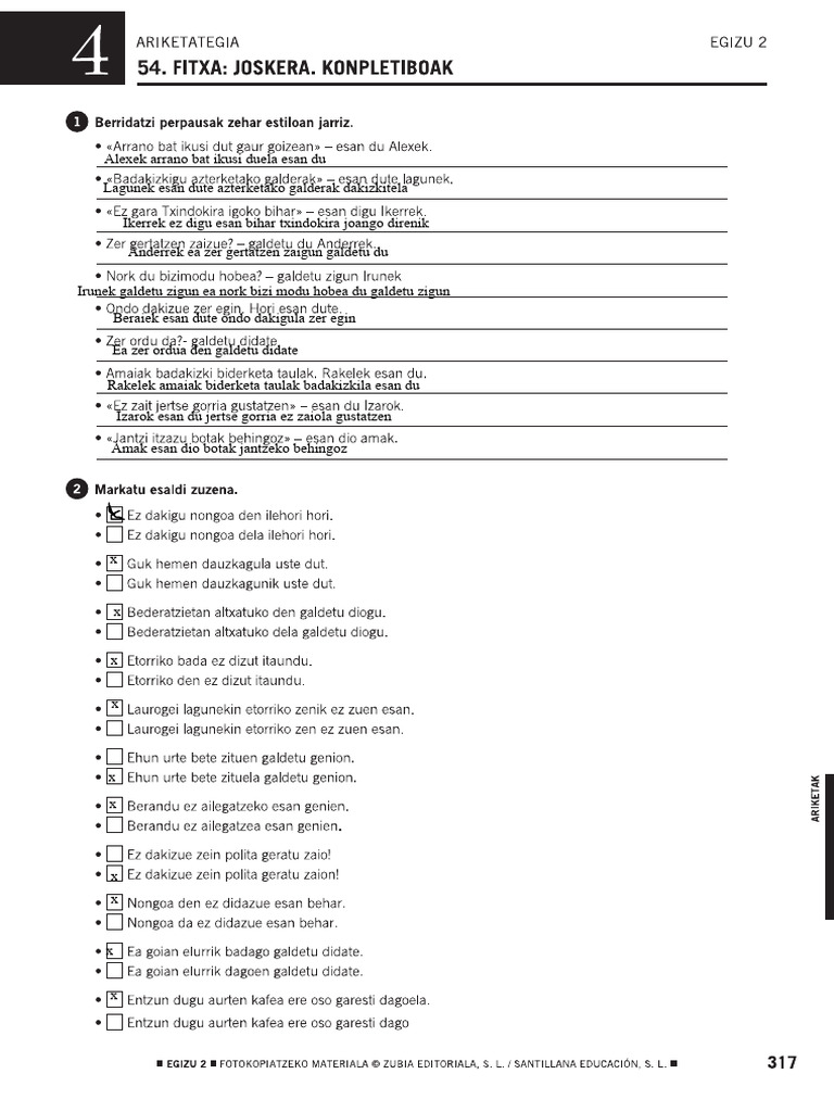 Kami Export - Zehar Estilo Ariketa | PDF