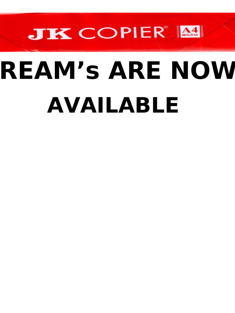 REAM Products Now Available | PDF