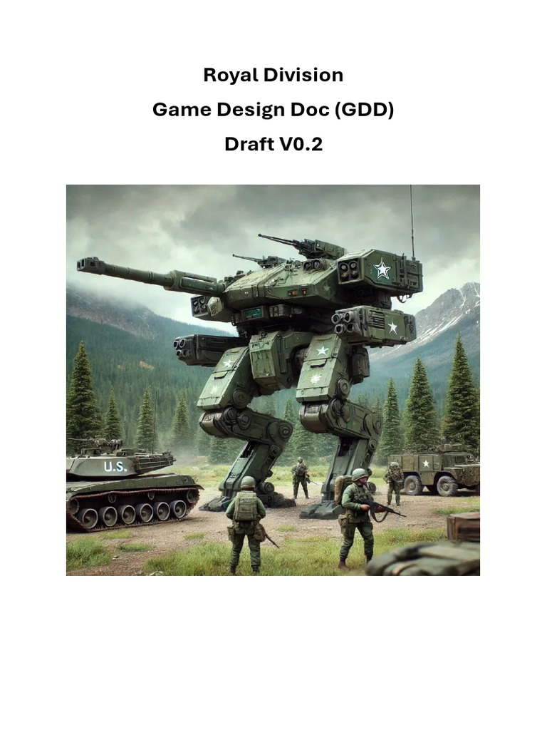 Royal Division - Game Design Document (GDD) | PDF | Armoured Fighting Vehicles | Artificial ...