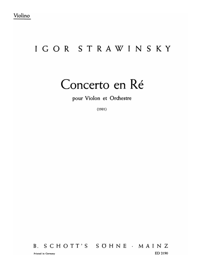 stravinsky | PDF