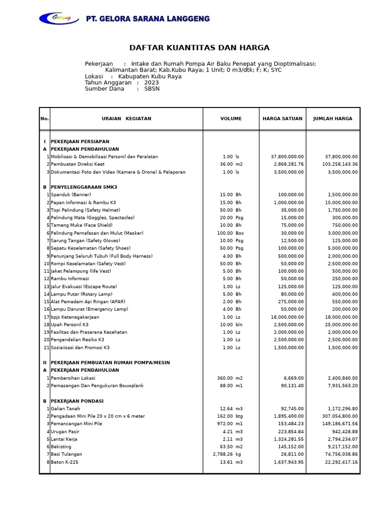 RAB - Rabat Beton Kira Kira | PDF