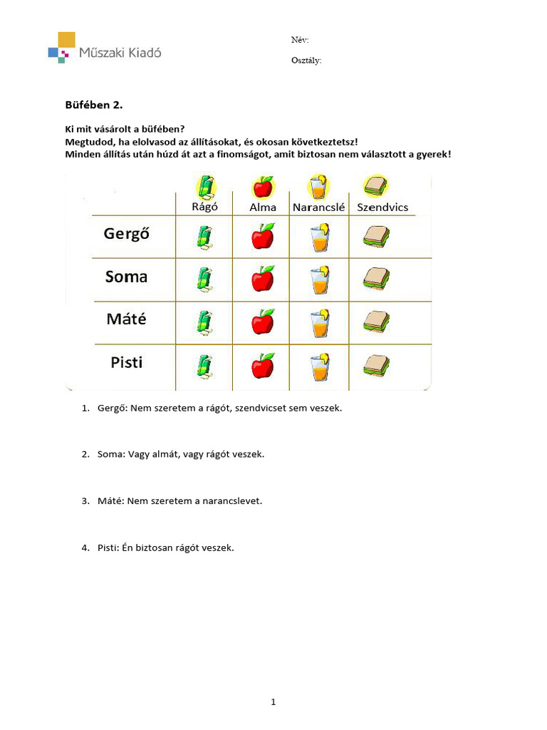 Bufeben Feladatlap 2. Oszt. Matematika | PDF