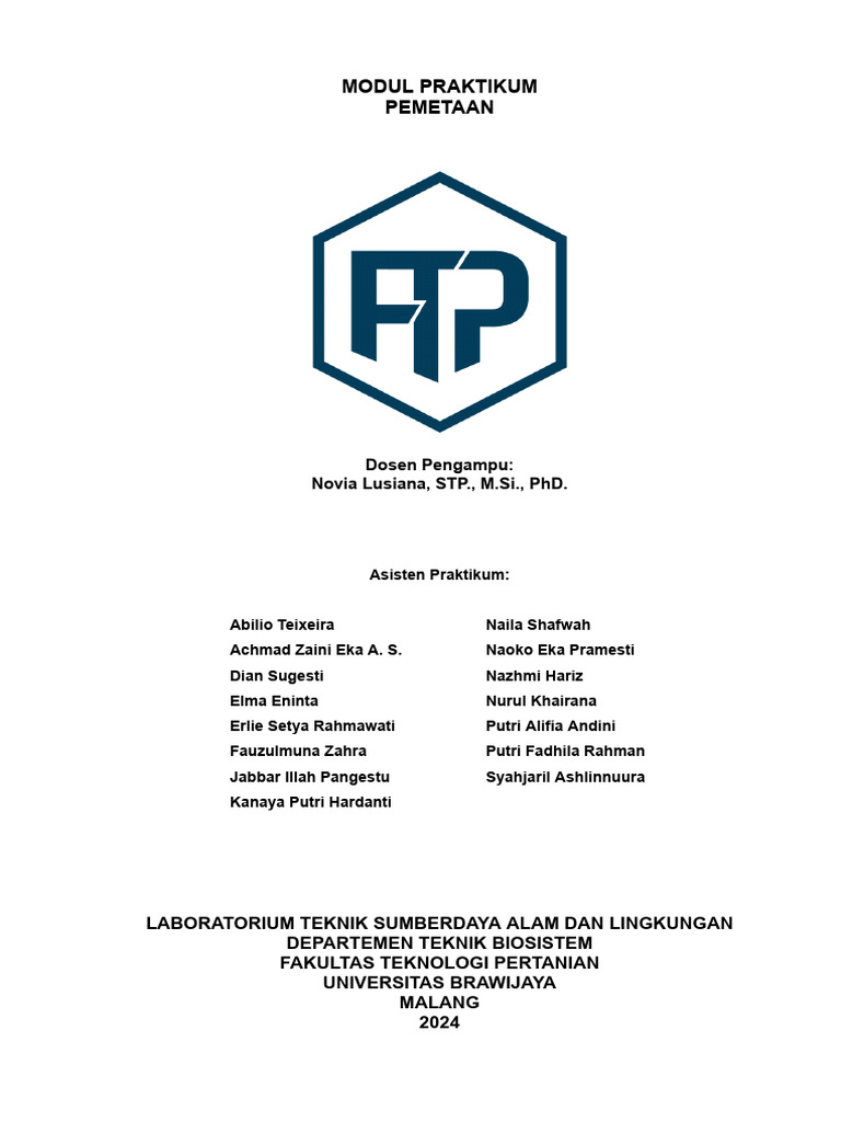 Modul Praktikum Pemetaan 2024 | PDF