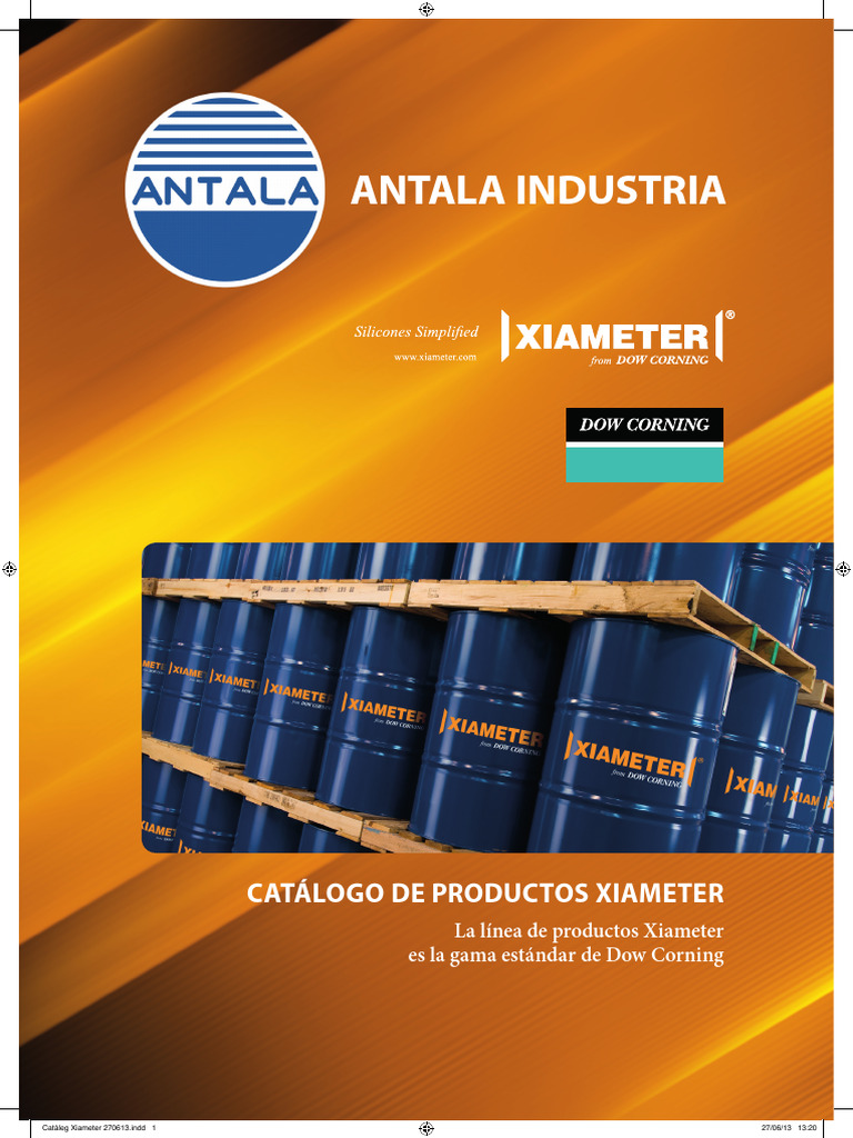 Productos Xiameter de Dow Corning | PDF | Silicona | Materiales