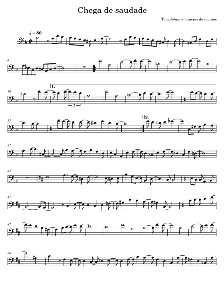 Chega de saudade – Antônio Carlos Jobim Chega de saudade | PDF | Songs