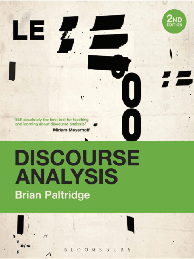 5 Discourse Analysis An Introduction | PDF