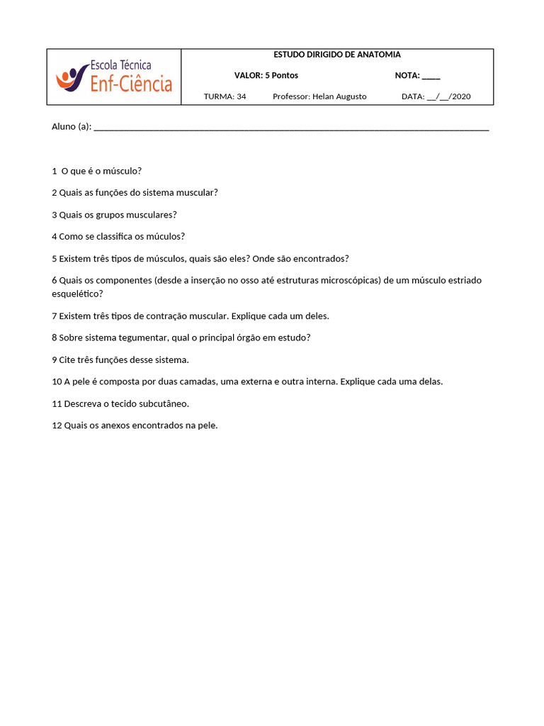 Estudo Dirigido | PDF