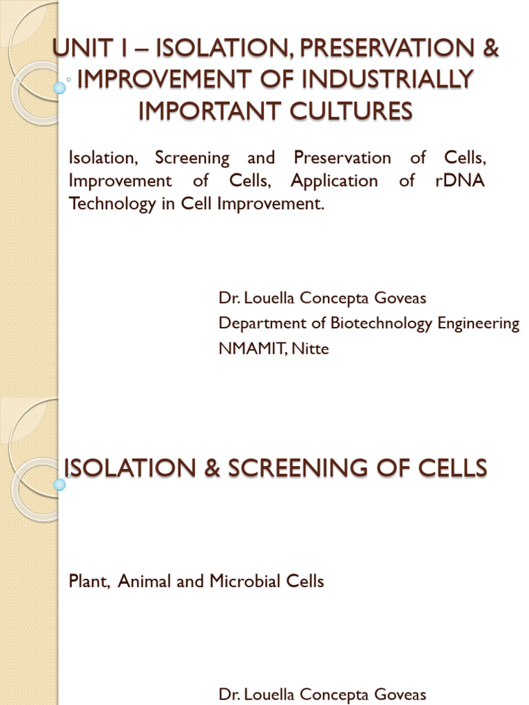 Cell Isolation and Screening Techniques | PDF | Plant Hormone | Cell ...