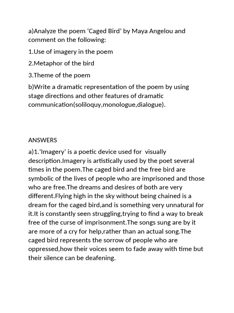 Eng Lang Assignment | PDF | Poetry