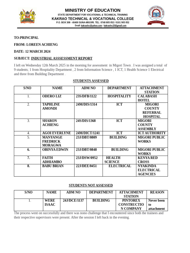 Industrial Assessment Report Summary | PDF