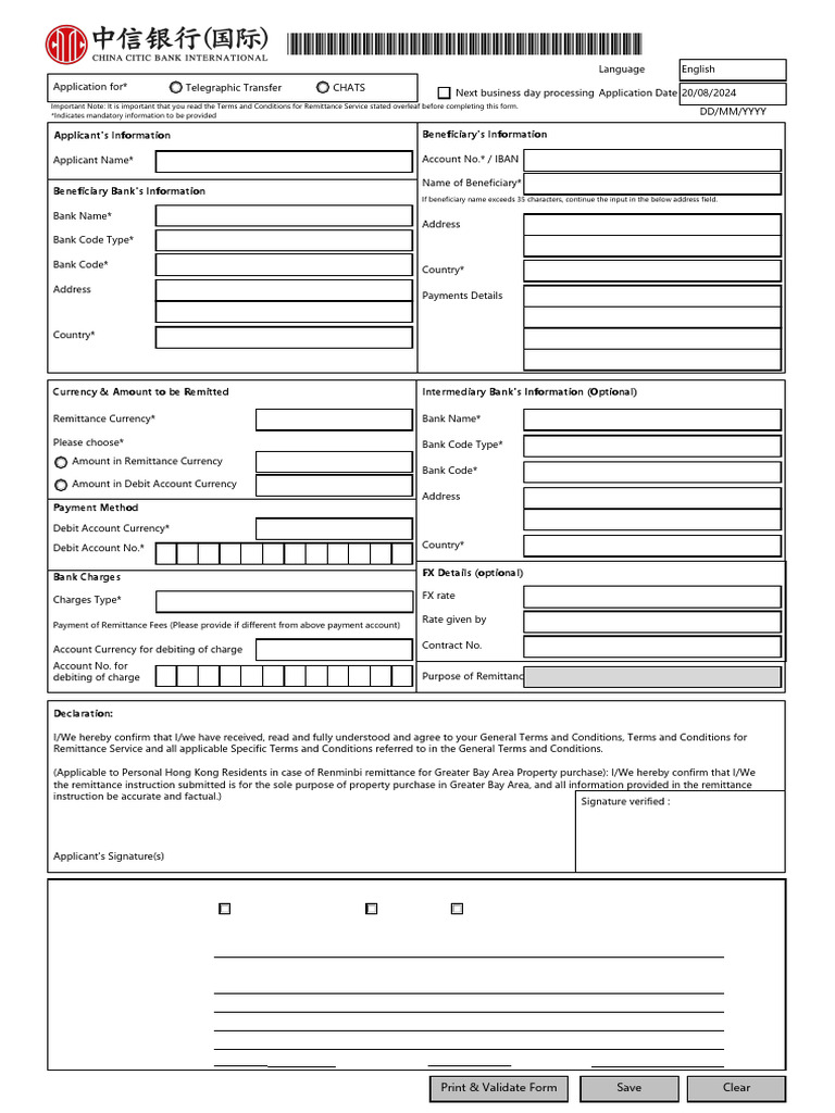 Remittance Chats and TT | PDF