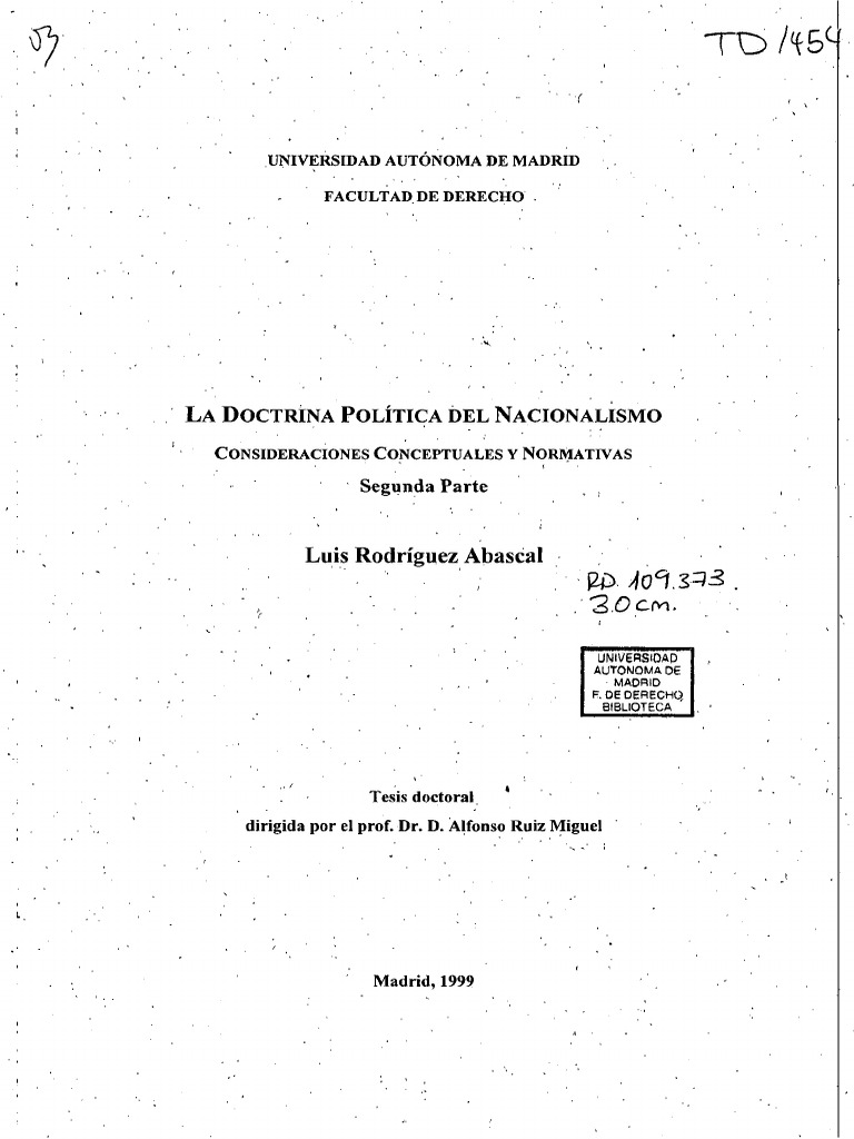Rodriguez Abascal Luis 2 | PDF | Nacionalismo | Liberalismo