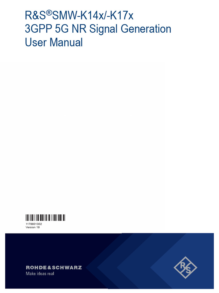 SMW_5GNR_UserManual_en_19 | PDF | Channel Access Method | Telecommunications