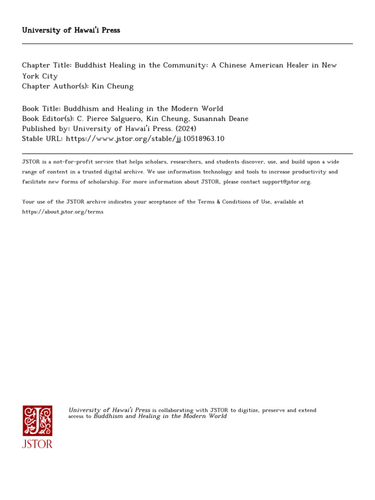 Cheung Buddhist Healing Community | PDF | Qi | Faith Healing