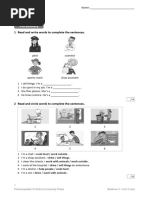 Beehive 2 Unit 3 Test | PDF | Zoology
